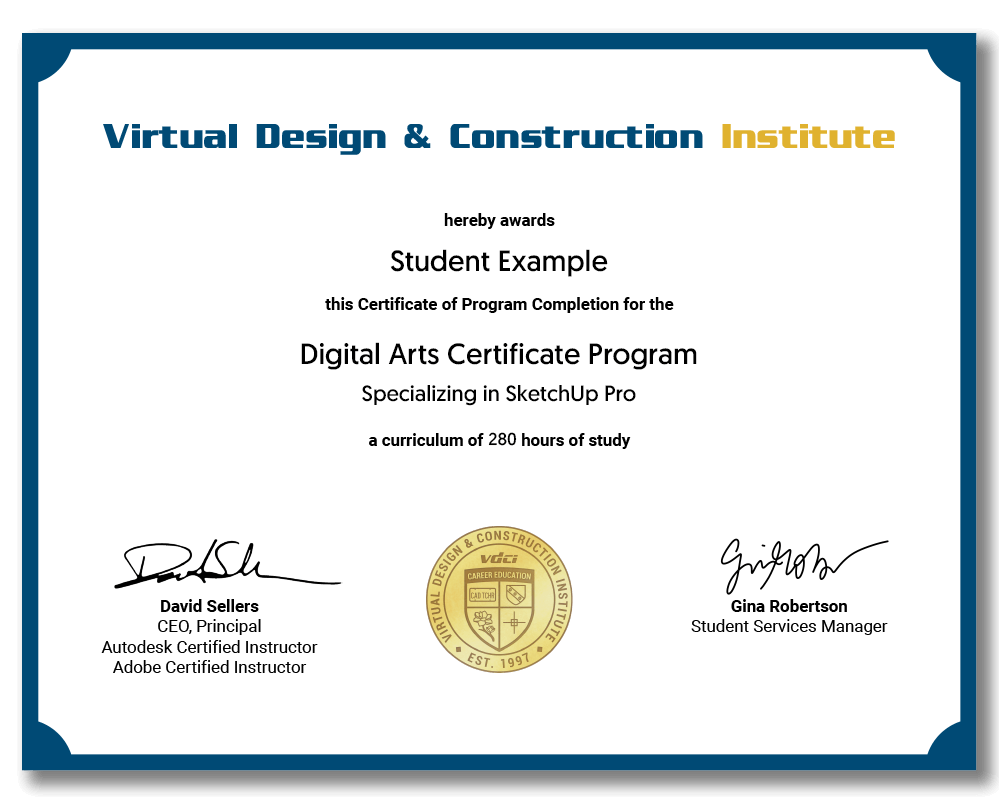 Nationally Accredited Training Certificate Programs At VDCI